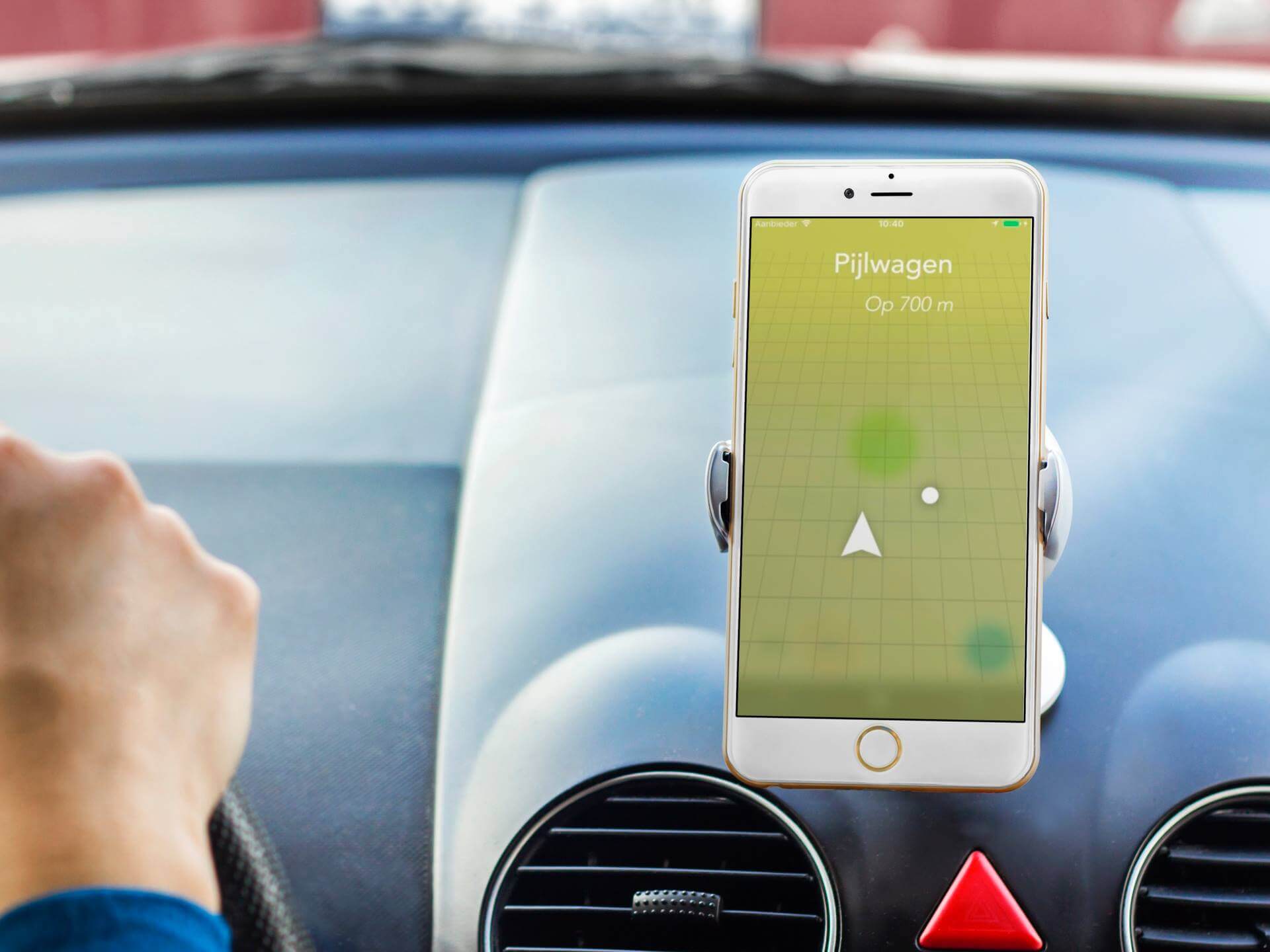 Early warning when approaching an arrow warning trailer | EBO van Weel